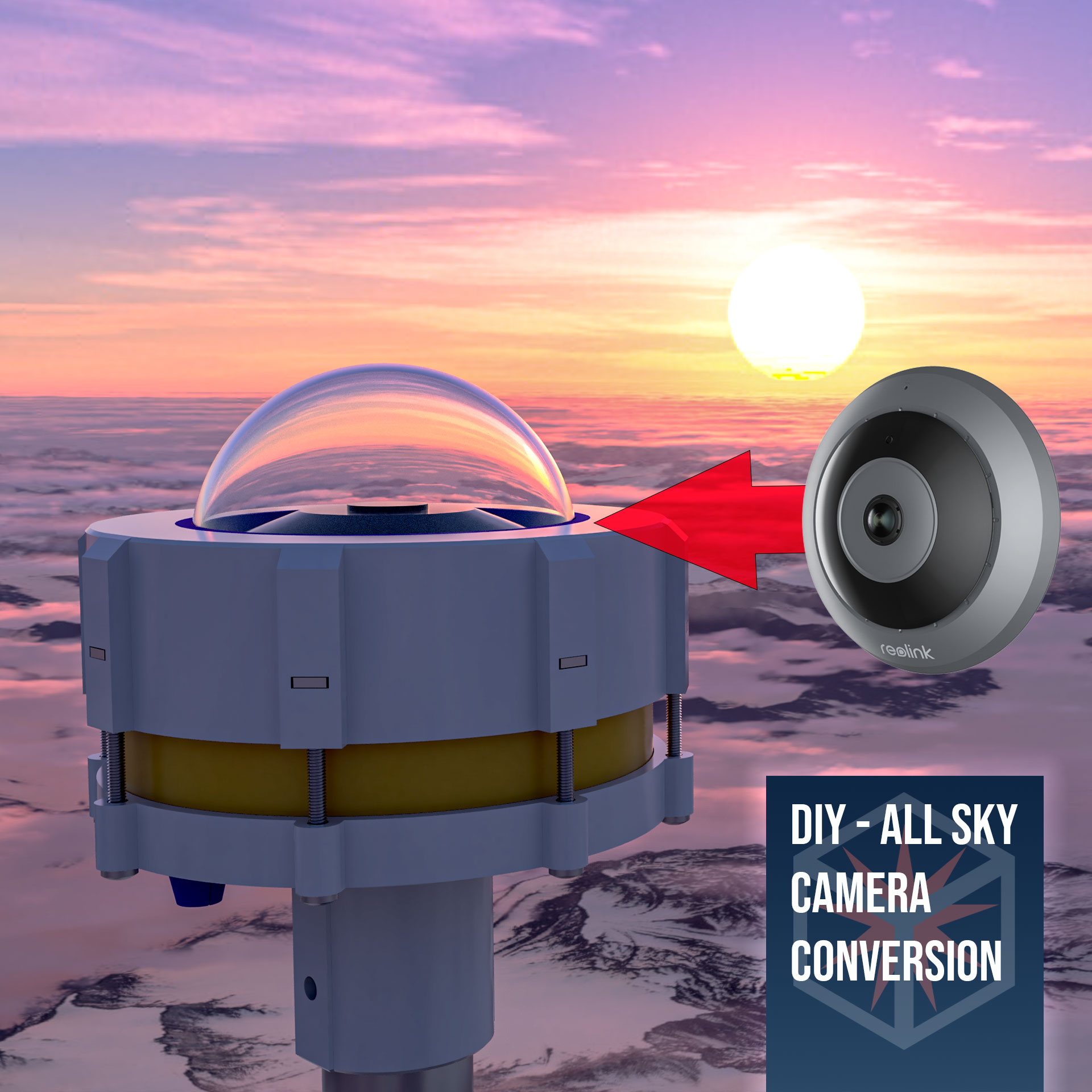 All sky camera: DIY All Sky Kamera aus Reolink FE-P